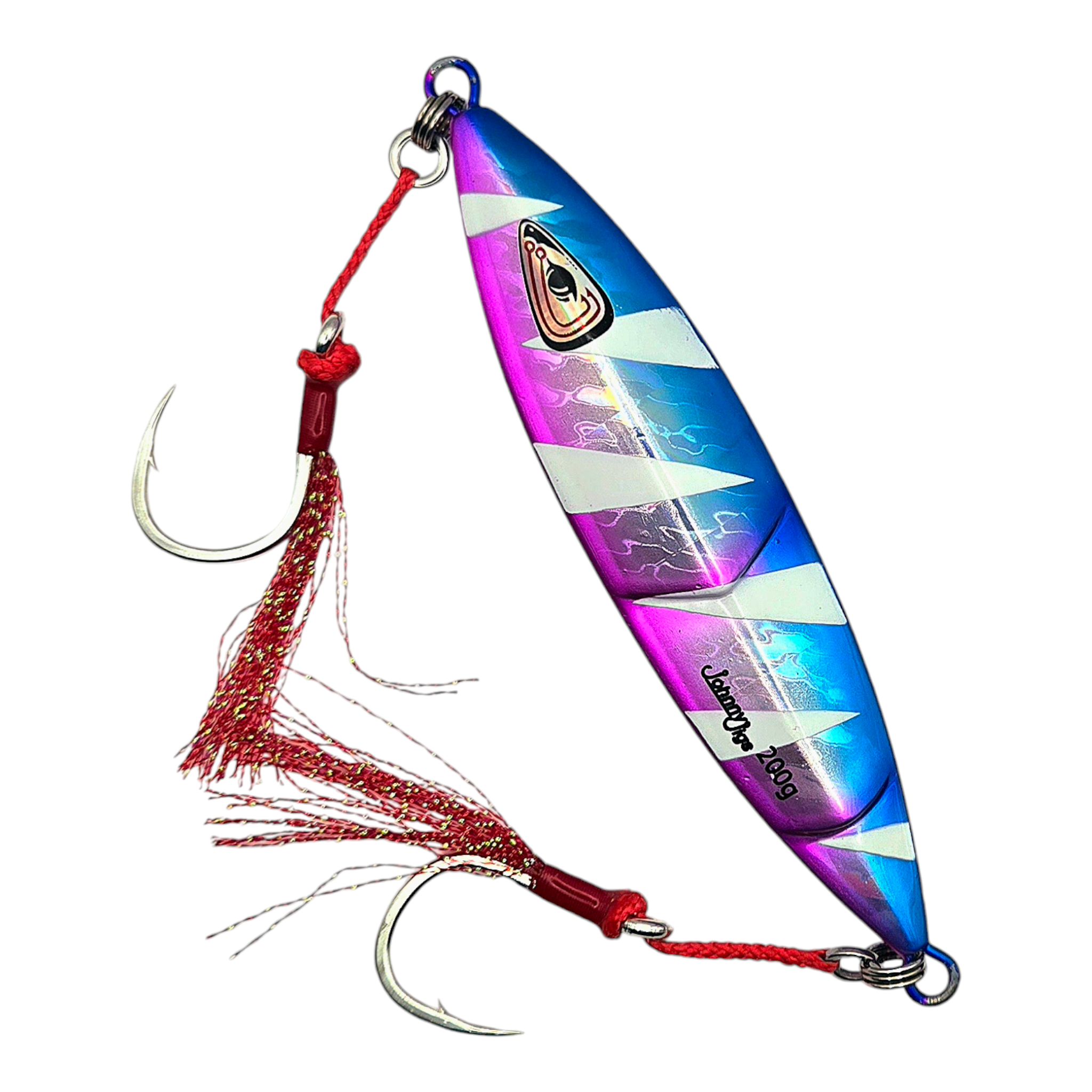 Slow Pitch Jig Ridged | Johnny Jigs | Blue/Pink