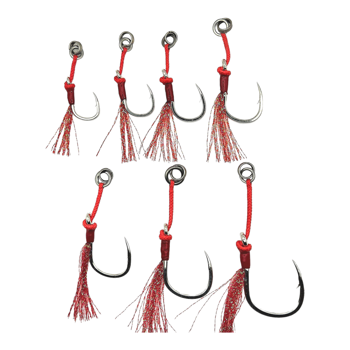 Pro Jigger™ Single Assist Hooks With Triple Split Ring – Johnny Jigs